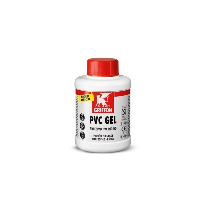 ADHESIVO PVC RIGIDO GEL 500 ML C/B RAP PVC GEL BOTE GRIFFON