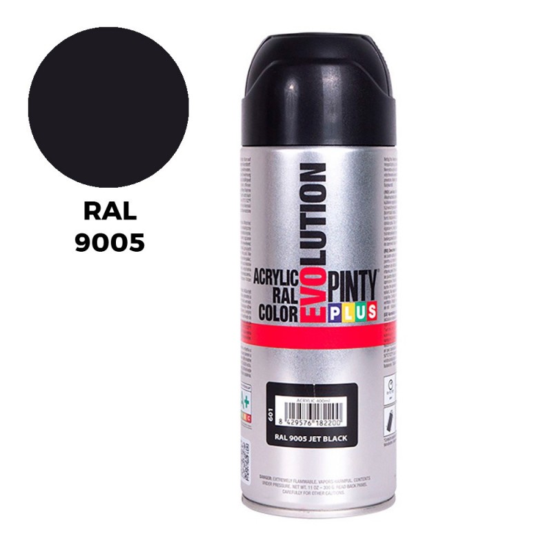 SPRAY RAL 9005 NEGRO BRILLANTE 400ML